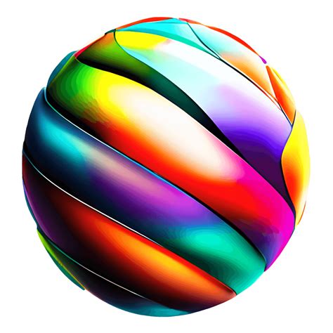 Abstract Colorful Sphere 3d Render · Creative Fabrica