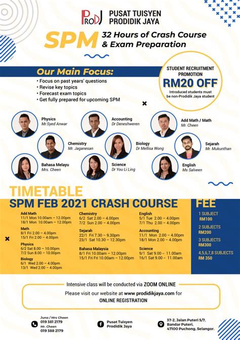 Intensive Spm Courses Online Pusat Tuisyen Prodidik Jaya