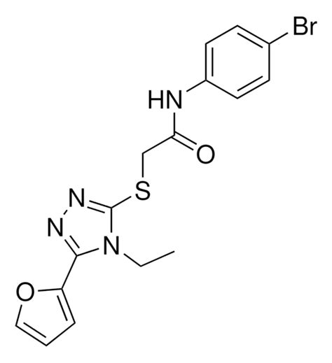 N 4 BROMOPHENYL 2 4 ETHYL 5 2 FURYL 4H 1 2 4 TRIAZOL 3 YL THIO