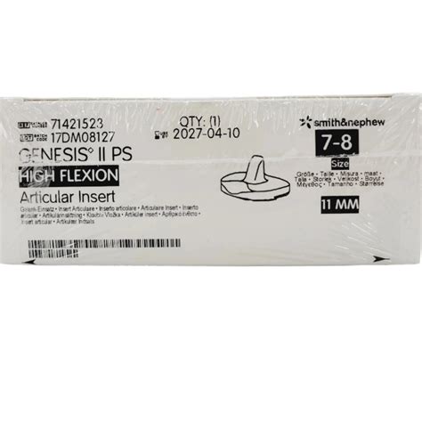 Smith And Nephew Inc 71421523 Uncoated Knee Tibia Prosthesis Primis