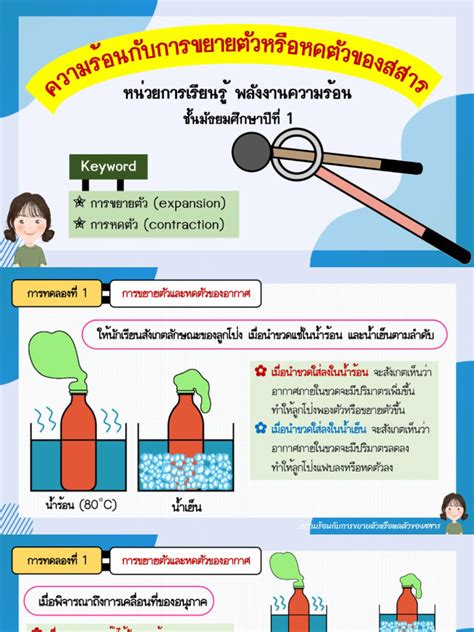5 3 ความร้อนกับการขยายตัวหรือหดตัวของสสาร Pdf