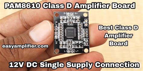 Pam8610 Audio Stereo Amplifier Module Pinout Features 53 Off