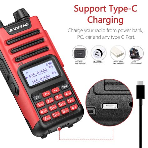 New Baofeng UV PRO W Walkie Talkie Dual Band Transceiver Two Way Radio
