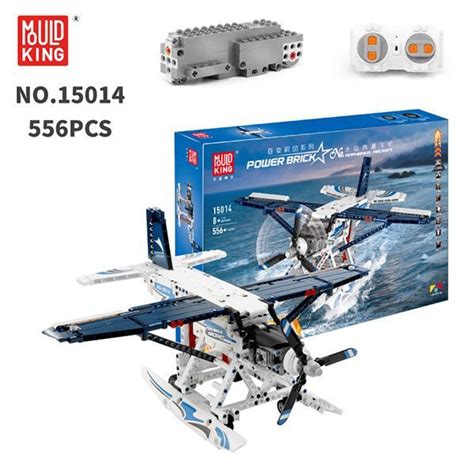 Конструктор Mould King 15014 Самолёт амфибия на радиоуправлении, 556 ...