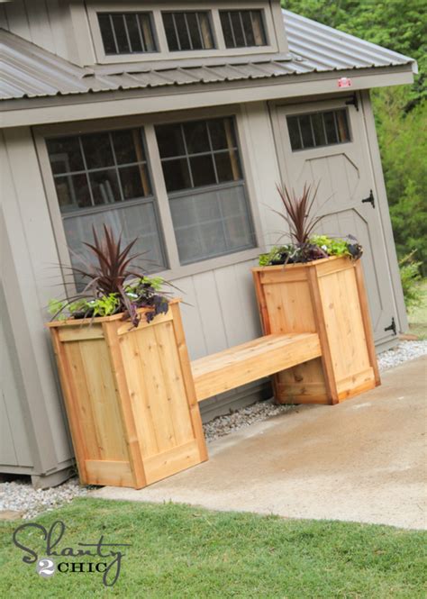 Diy Planter Box Bench Shanty 2 Chic