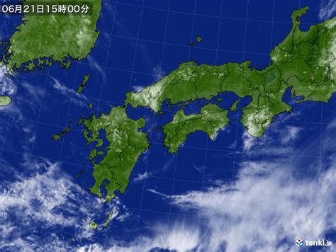 過去の気象衛星 西日本 2024年06月21日 日本気象協会 tenki jp