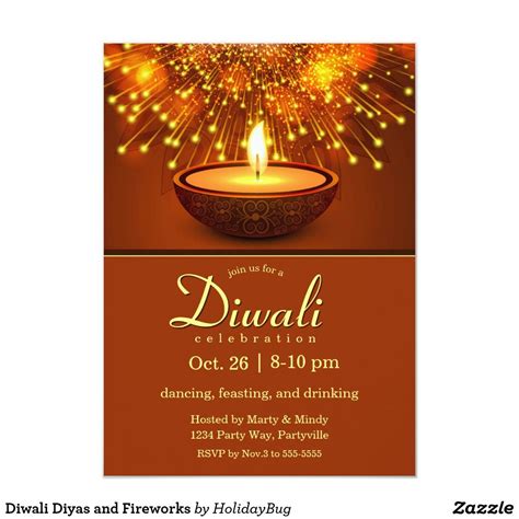 Diwali Invitation Card Template Free Templates Printable
