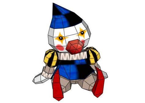 Papercraftsquare Clown Doll Free Papercraft Download Clowndoll Link