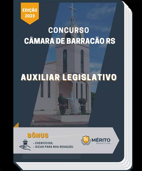 Apostila Auxiliar Legislativo Concurso Da Câmara De Barracão Rs 2023