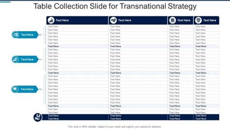 tables collection powerpoint slide infographic powerpoint presentation