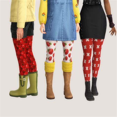 Red Pattern Tights The Sims 4 Create A Sim Curseforge