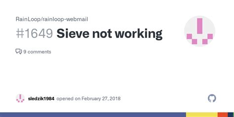 Sieve Not Working Issue 1649 RainLoop Rainloop Webmail GitHub