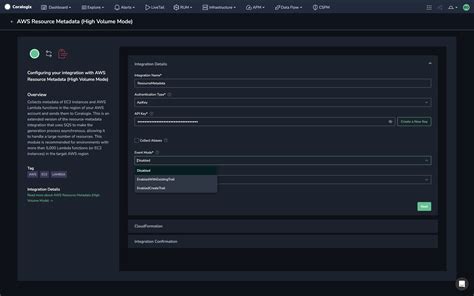 aws resource metadata collection coralogix docs