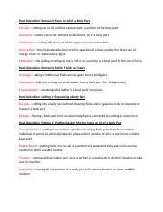 Root Operation Docx Root Operation Removing Some Or All Of A Body Part Excisioncutting Out Or