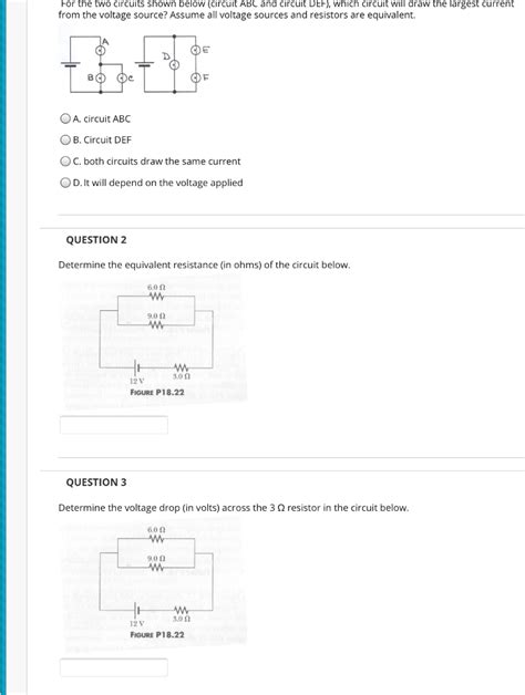 Solved For The Two Circuits Shown Below Circuit ABC And Chegg