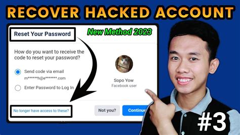 How To Recover Hacked Facebook Account 2023 Part 3 Youtube