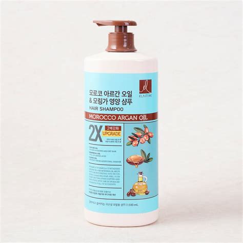 Lg 엘라스틴 아르간 모링가 2x 오일 샴푸 1100ml 배민스토어