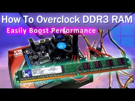 How To Overclock DDR RAM Easily In BIOS Boost Performance YouTube