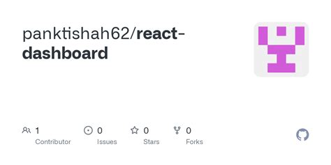 GitHub Panktishah React Dashboard