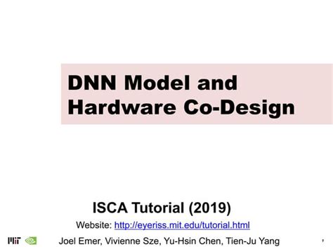Tutorial On Dnn 09a Co Design Sparsitypdf