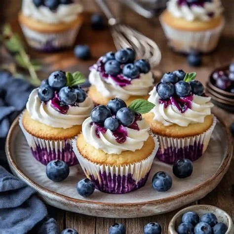 How To Make Blueberry Cheesecake Cupcakes
