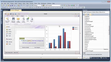 Winforms Charting Adding A Chart Ribbon Tab Youtube