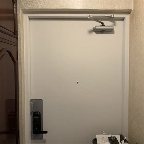 아파트 현관문내측 시공 필름 시공사례 필르미