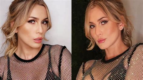 Lívia Andrade mostra demais blusa transparente e top recortado