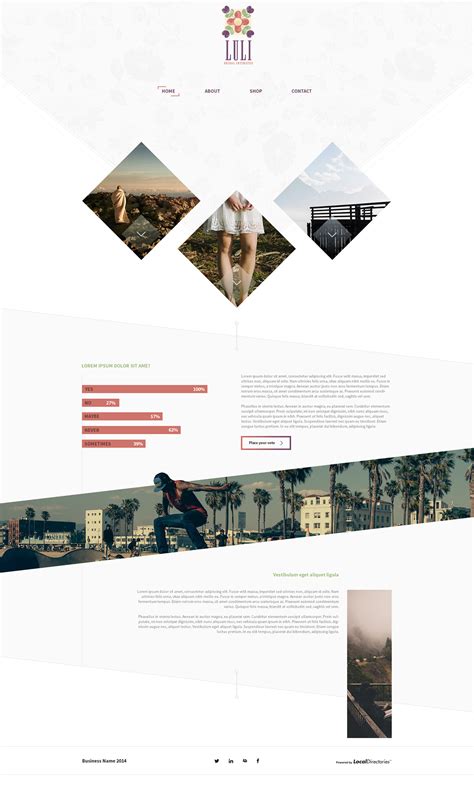 Website Template Almost Parallax Behance