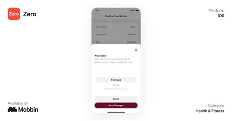 Zero Ios Sex Selection Mobbin