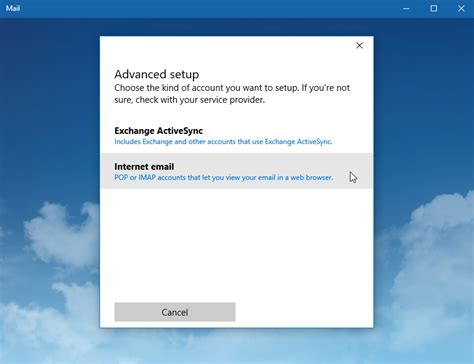Windows 10 Mail Imap And Smtp Over Ssl Online Manual Icdsoft