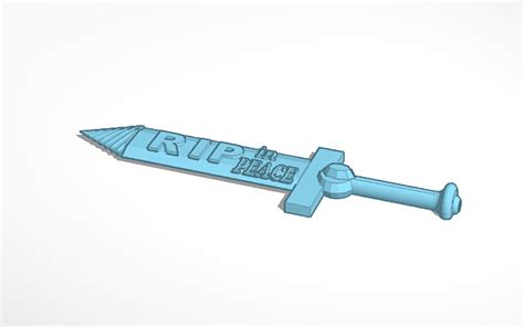 3d Design The Big Sword Tinkercad