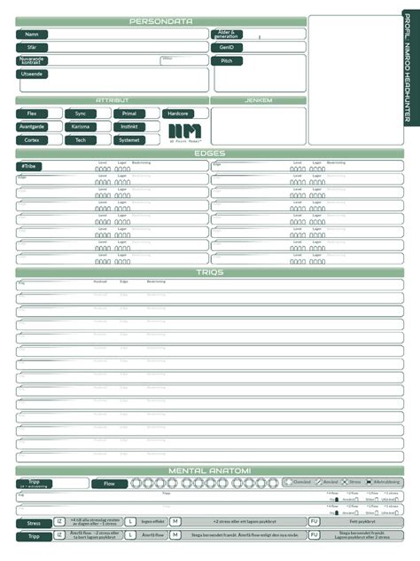 V1 1 Charactersheet Alien A4 Pdf