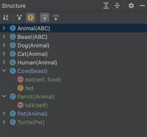 View Source File Structure PyCharm Documentation