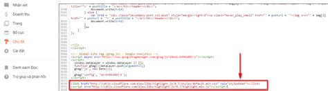 Hướng dẫn cách thêm Syntax Highlight vào Blogger Blogspot làm đẹp code