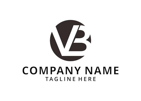 Ilustração Vb V E B Letter Logo Design Em Cores Pretas ícone De Vetor