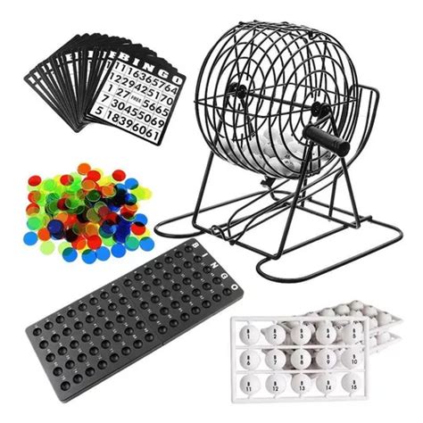 Juego Completo De Bingo Con 18 Cartas Ruleta Y Fichas Ref 909