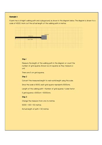 Scaling Up Walkthrough Worksheet With Worked Examples And Answer Sheet