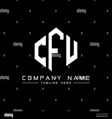 Cfu Letter Logo Design With Polygon Shape Cfu Polygon And Cube Shape