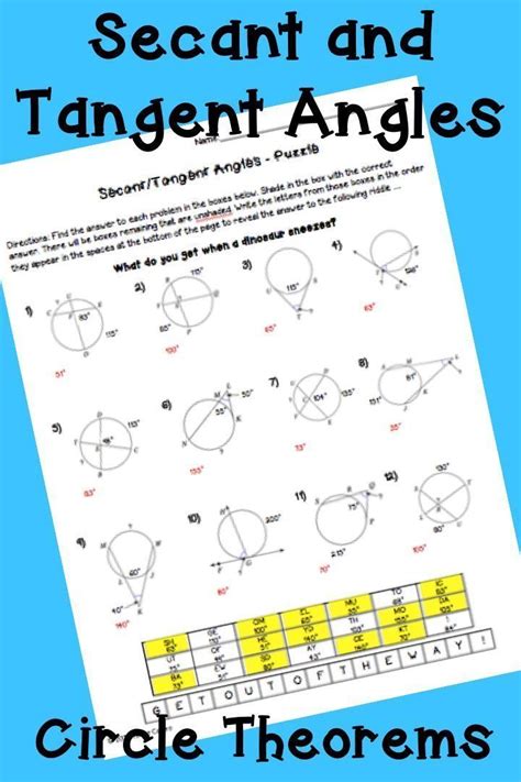 Circle Theorems Practice Finding Arcs And Angle Measures Formed By