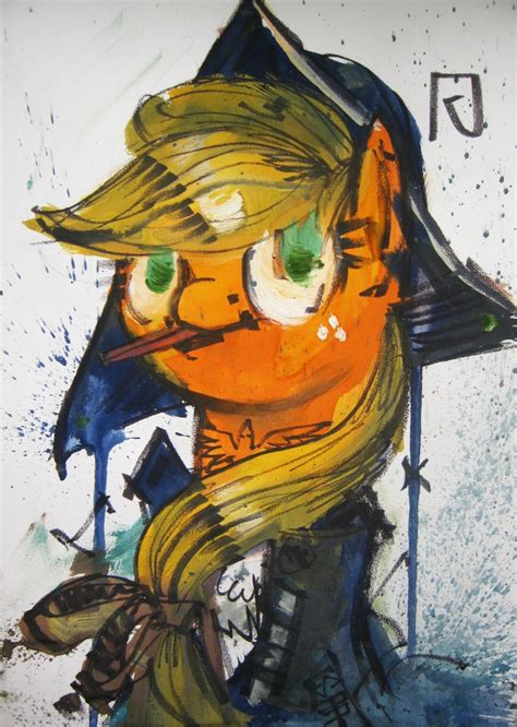 206422 Safe Artist Quiet Victories Applejack Earth Pony Pony