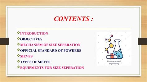 Pharmaceutical Engineering Size Separation Bpharm Third Sem Pptx