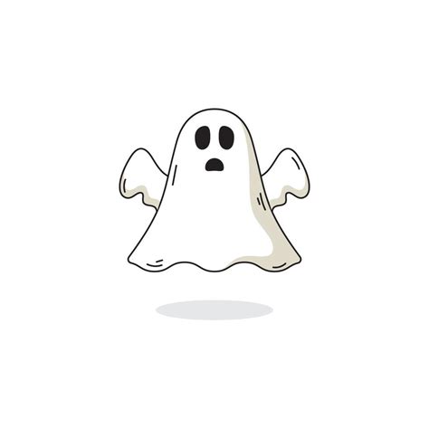 Cute Ghost Vector Icon Design Illustration 12982317 Vector Art At Vecteezy