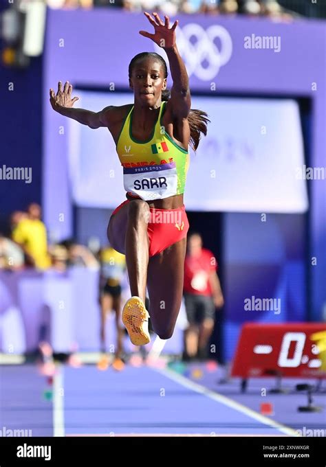 Paris France 2nd Aug 2024 Saly Sarr Of Senegal Competes During The