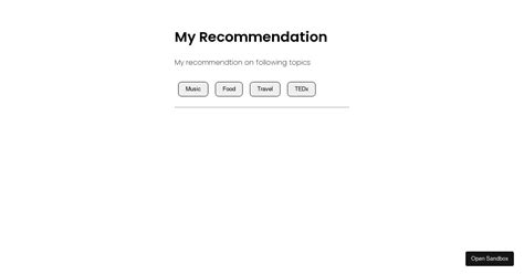 Genre Recommendation Codesandbox
