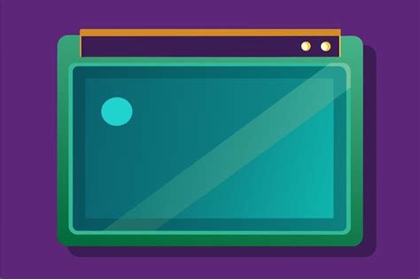 Premium Vector Illustration Of Stylized Computer Application Window With A Teal Background And