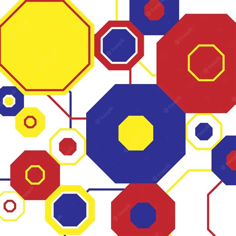 Premium Vector Octagon Background