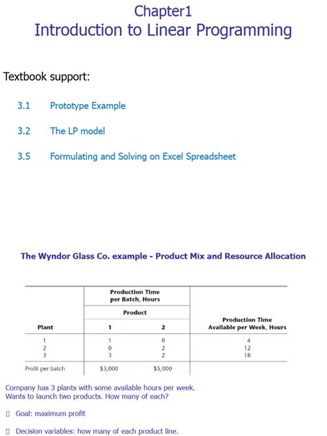 Intro To Linear Programming Pdf Linear Programming Mathematical Optimization