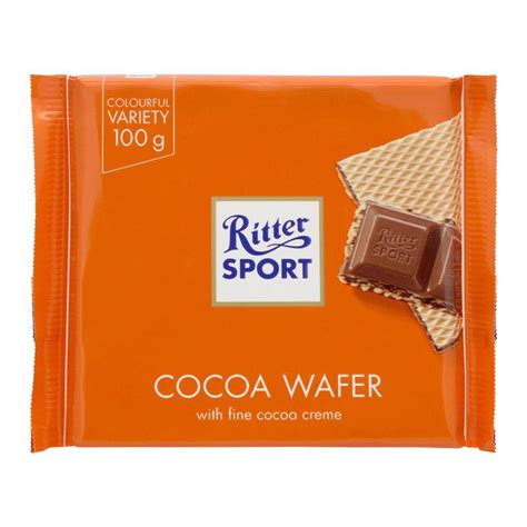 RITTER SPORT MILK CHOCOLATE CREME FILLED WAFER 100G UK Emporium