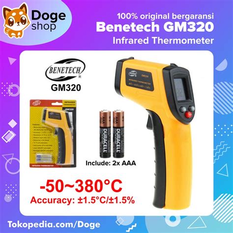 Jual Benetech Gm320 Infrared Thermometer Laser Termometer Gun Termogun